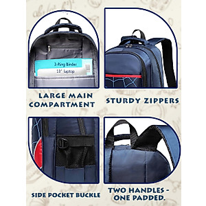 BLUEFAIRY Boys Backpack for Kids Elementary School Bags Durable Kindergarten Bookbags (Royal Blue)