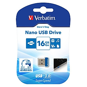 VERBATIM 98709 Store 'n' Stay USB 3.0 Nano Drive (16GB)