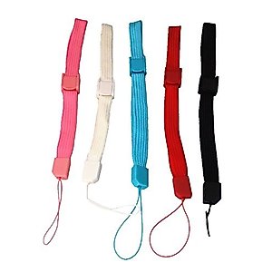 yueton 5pcs Universal Hand Wrist Strap Wristlet Wristband with Lock for Wii Remote Controller, Mobile Phone, MP3, Digital Camera
