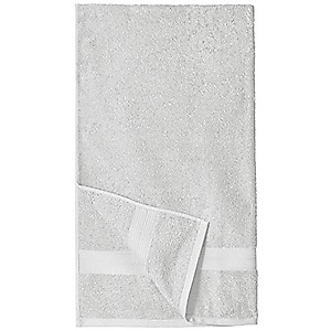 Amazon Basics Fade-Resistant Cotton Bath Towel - 4-Pack, White