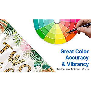 Funnytree Two Wild Backdrop for Girls 2nd Birthday Party Decoration Leopard Theme Floral Jungle Photo Background Photobooth Props