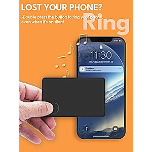 Slim Wallet Tracker Card Finder - MOSIYEEF Wallet Tracker Portable Wallet Finder with Bluetooth Technology Up to 250 Ft Range - Phone Finder iOS and Android Compatible - Camera Remote for Selfie Mode