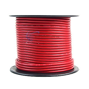 Best Connections Audiopipe Copper Clad Stranded Car Audio Primary Remote Wire (16 Gauge 100', Red)