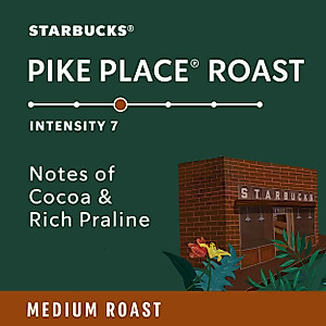 Starbucks by Nespresso Medium Roast Pike Place Roast Coffee (32-count single serve capsules, compatible with Nespresso Vertuo Line System)