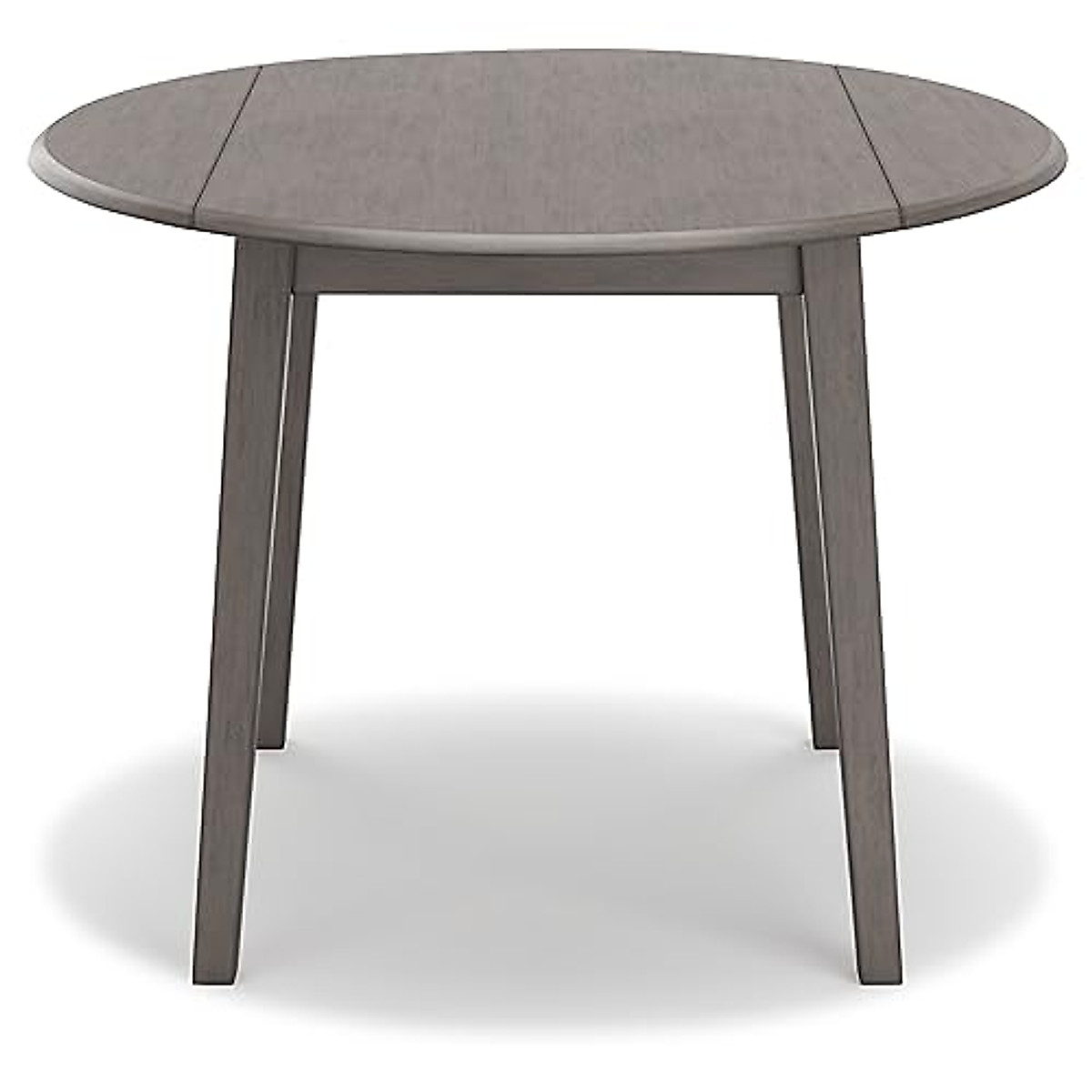 Signature Design by Ashley Shullden Casual Round Dining Small Drop Leaf Table, Seats up to 4, Gray