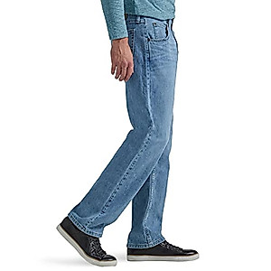 Wrangler Authentics Men's Classic 5-Pocket Relaxed Fit Flex Jean Stonewash Flex 35W x 29L