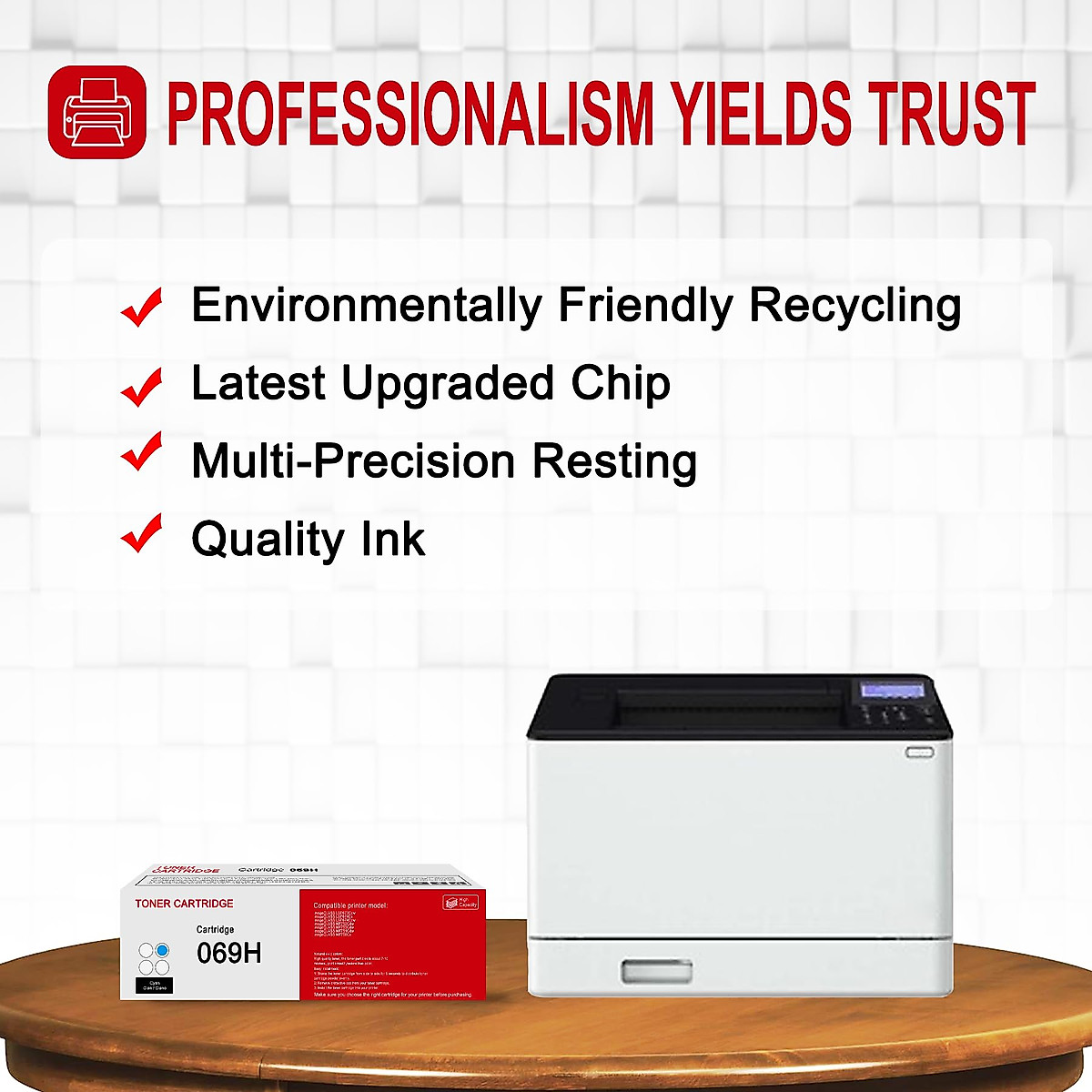 1 Pack 069H 5097C001 Cyan Toner Cartridge 069H 5097C001 Compatible 5097C001 Replacement for Canon imageCLASS LBP673Cdw LBP674Cx LBP674Cdw MF752Cdw MF753Cdw MF751Cdw MF756Cx Printer