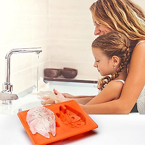 FantasyBear Star War Shaped Mold,Set of 6 Silicone Flexible Molds for Star Wars Lovers Robots Birthday Cake Decoration Candy Molds Chocolate Molds Soap Molds Baking Molds Jello Molds (6pcs Set)