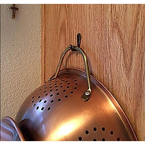 Yansanido Pack of 24 Mini Bronze Tone Vintage Style Double Hole Metal Single Hook Hangers Door Hook Hanging with 48 Screws