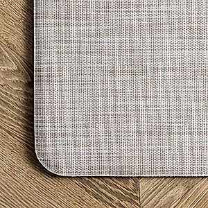 nuLOOM Casual Anti Fatigue Kitchen or Laundry Room Comfort Mat, 2x4, Off-white