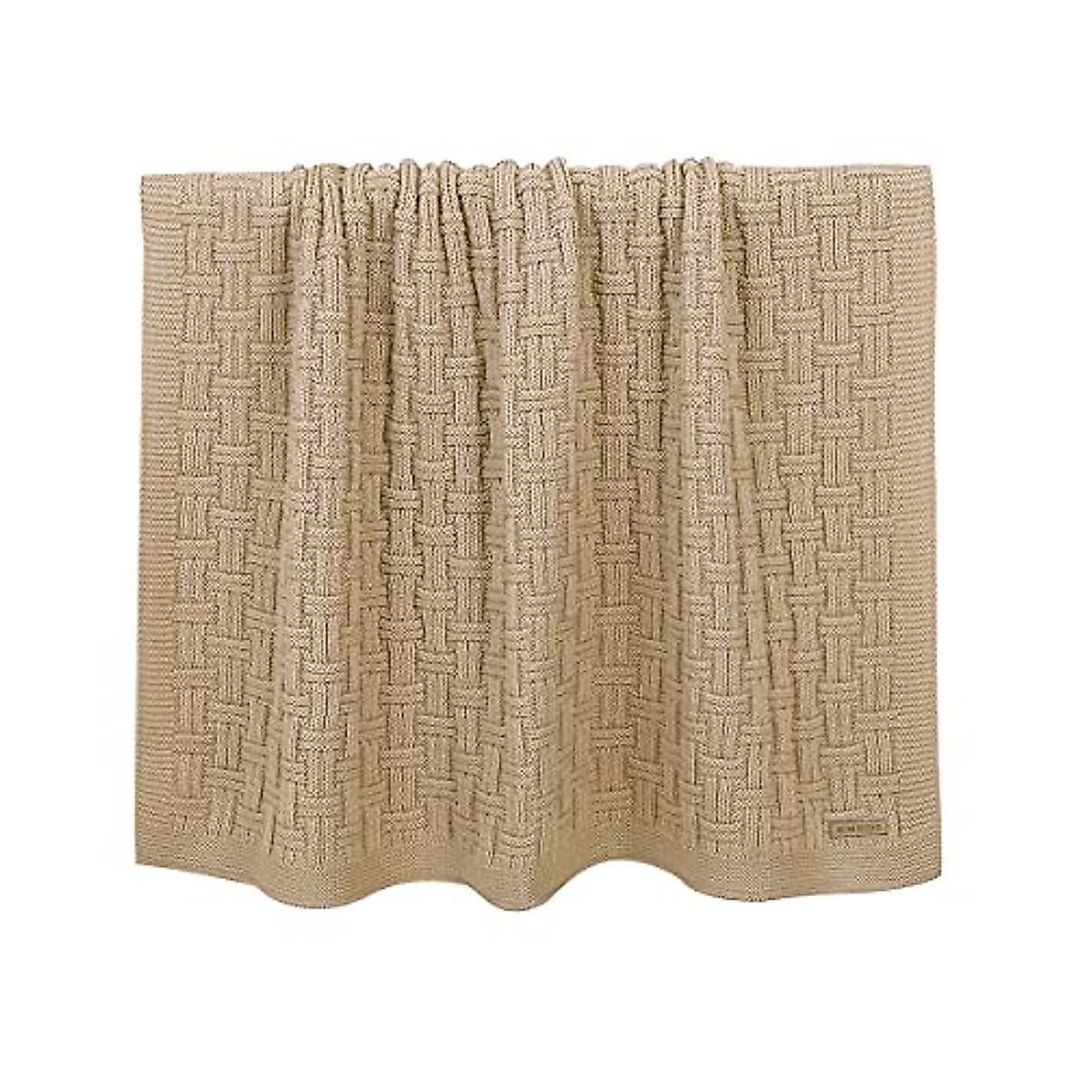 LAWKUL Baby Crochet Blankets Knit Baby Blanket Waffle Weave Cellular Newborn Swaddle Receiving Cable Knit Blanket for Boys and Girls Gender Neutral Camel Blankets Size 40X30 Inches