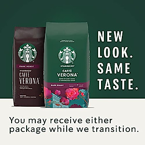 Starbucks Caffè Verona Dark Roast Whole Bean Coffee, 12-Ounce Bag (Pack of 6)