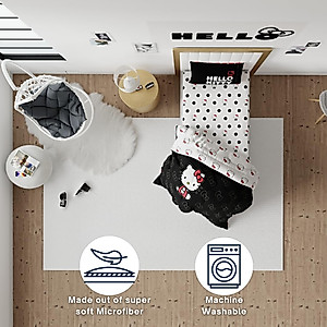 Franco Collectibles Hello Kitty Bedding Super Soft Cozy Microfiber Reversible Comforter, Twin, (Officially Licensed Product)