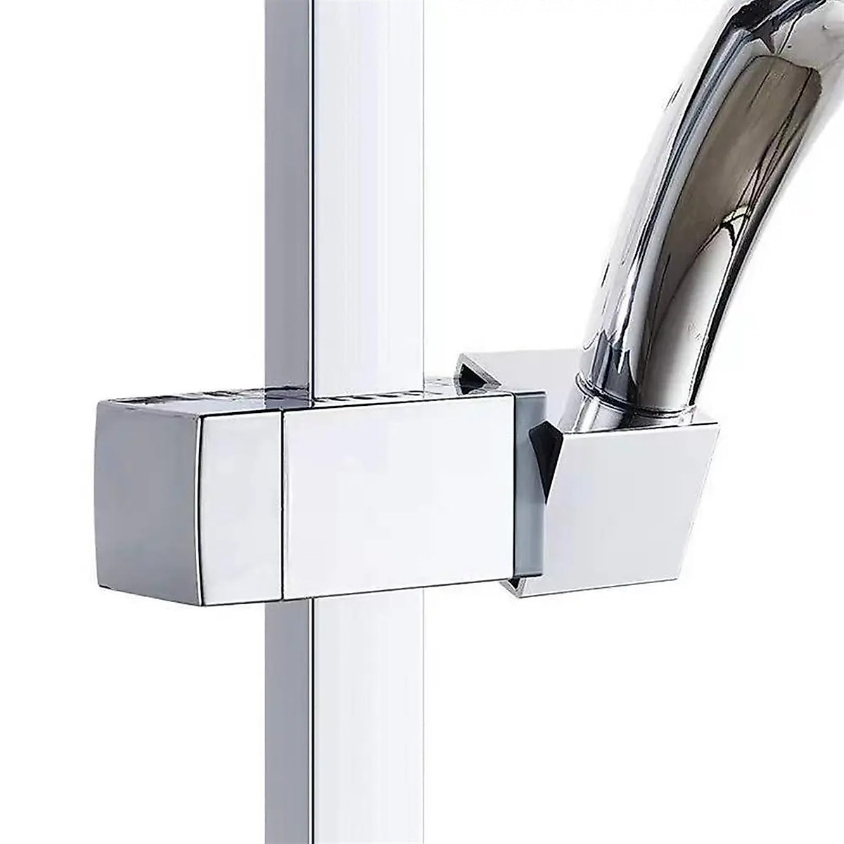 Square Pipe Shower Head Holder Bathroom Slide Bar Shelf Riser Rail Bracket Sprayer Fixed Base Bathroom Hardware Accessories ( Color : -D )