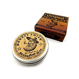Honest Amish Original Beard Wax - All Natural and Organic- 2 ounce