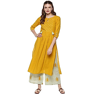 Idalia Women's Cotton Kurta and Palazzo Set Small Multi