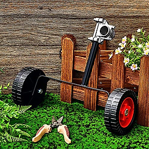 Adjustable Support Wheels Auxiliary Wheels 26mm(1 Inch) and 28mm(1.1inch) Weed Trimmer Wheel Walk Behind String Trimmer for Weed Trimmer Grass Cutter Gas String Trimmer