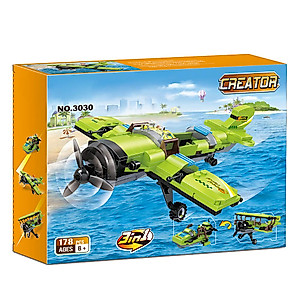 BRICK STORY 3in1 Creator Car Building Set 302 Pieces Creator Camper Van Beach Off Roader Convertible Car Building Block Toys Creative Summer Holiday Adventure Playset Gift for Kids Boys Age 6-10