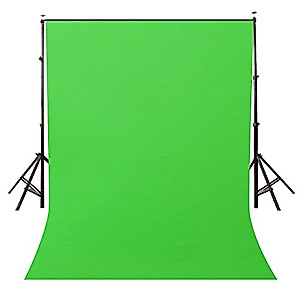 LYLYCTY Background 5x7ft Non-Woven Fabric Solid Color Green Screen Photo Backdrop Studio Photography Props LY063
