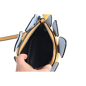 LA CHA Womens Purses Crossbody Dinosaur Clutch Handbags for Girls (White)