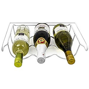 Sorbus® Fridge Wine Rack- Refrigerator Bottle Rack Holds 3 Bottles of Your Favorite Wine or Drink Universal Bottle Holder Will Fit Most Fridges