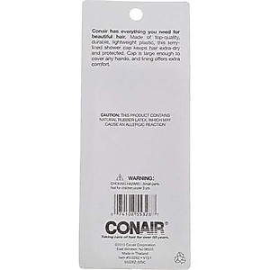 Conair Terry Lined Showercap, 2.4 Ounce
