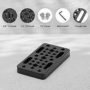 SMALLRIG Switching Plate Camera Easy Plate for Railblocks, Dovetails and Short Rods - Longer Version - 1598