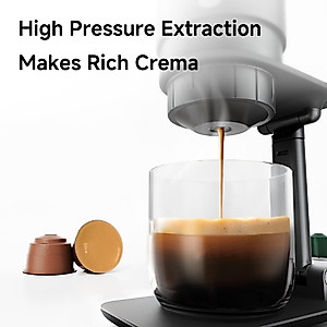 HIBREW H4A 3-in-1 Portable Coffee Maker for Car, Nes*/DG*/Ground Coffee Compatible, 12 Volt Espresso Machine for Pods, with Foldable Holder&Carrying Case