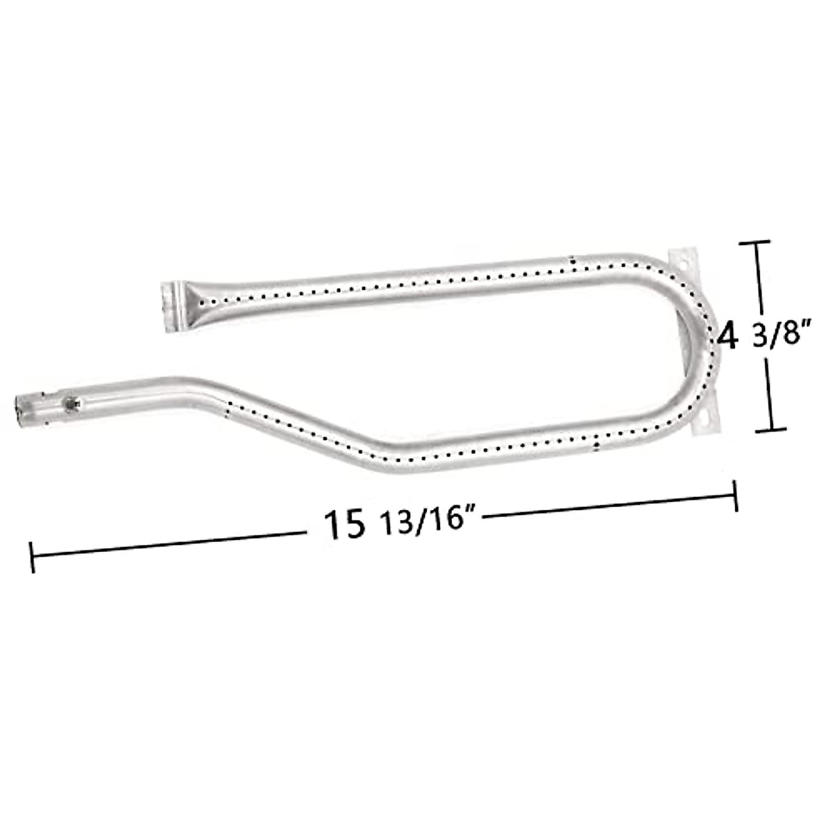 Htanch SN1231(3-Pack) SA3361(3-Pack) 15 13/16" Stainless Steel Heat Plate and Burner for Jenn Air 720-0336,720-0337,720-0511, 720-0512, 720-0339 Gas Grill