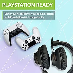 Avantree C519M - Bluetooth Headphones with Mic for PS5 & Switch, Wireless Headset with USB C Adapter for PC & Laptop, Low Latency, Support Two Headphones, 40hrs Playtime