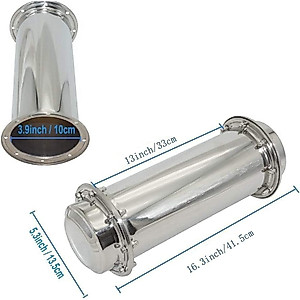 Kodeqian Time Capsule Anti-Corrosion Waterproof 304 Stainless Steel Capsule Container Durable for Granddaughter Future Graduation Gifts (16.3 Inch)