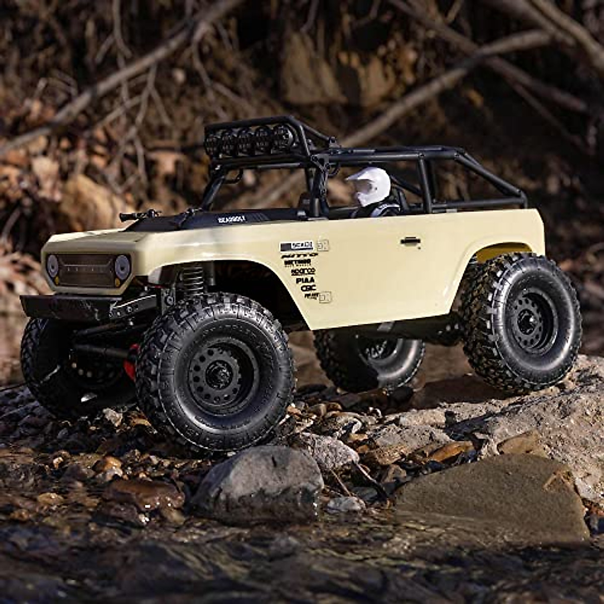 Axial RC Truck 1/10 SCX10 II Deadbolt 4 Wheel Drive Brushed RTR, Battery and Charger Not Included, Tan AXI03025T2 Trucks Electric RTR 1/10 Off-Road