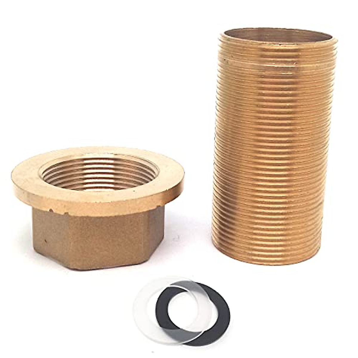 1pcs 2.32Inch Length Shank Nuts Faucet Tap Extension,Faucet Mount Extension Shank Threaded Pipe Mounting(Type:3)