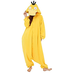 SAZAC Psyduck Pokemon Kigurumi - Onesie Jumpsuit Halloween Costume