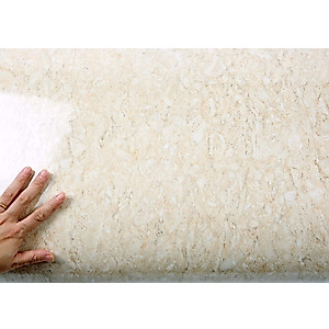 ROSEROSA Peel and Stick PVC Faux Marble Self-Adhesive Wallpaper Covering Counter Top Shelf Liner Svevo (NI957 : 2.00 Feet X 6.56 Feet)