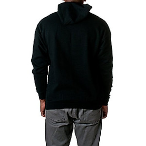 Hanes mens Pullover Ecosmart Hooded Sweatshirt, Black, Small US