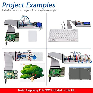 Freenove RFID Starter Kit for Raspberry Pi 5 4 B 3 B+ 400 Zero 2 W, 927-Page Detailed Tutorial, Python C Java Scratch Processing Code, 204 Items, 122 Projects (Raspberry Pi NOT Included)