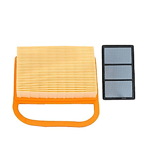 Rinlius 4238 190 0302 Recoil Starter Assembly with Air Filter Tune Up Kit for STIHL TS420 TS410 TS480i TS500i Concrete Cut-Off Saws Replace OEM 4238 190 0300, 4238 140 4401