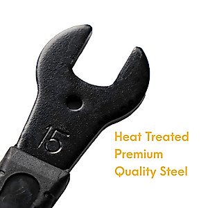 Bikehand Bike Bicycle Pedal Install Remover Tool Kit – Pedal Cone Wrench Spanner 15mm + Hex Pedal Driver Double-ended Allen Key 6mm & 8mm