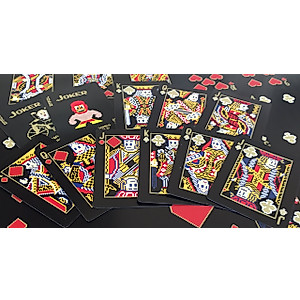 Home Run Games 8-Bit Black & Gold Playing Cards