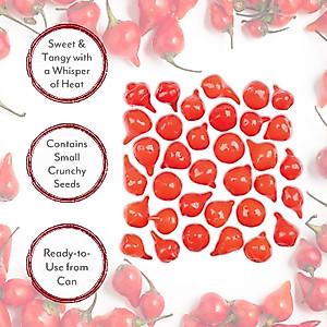 Roland Foods Red Sweety Drop Peppers, Specialty Imported Food, 28-Ounce Can