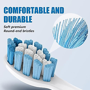 SuitShine Replacement Toothbrush Heads for Philips Sonicare Replacement Heads, Compatible with Phillips Sonicare Snap-on Electric Tooth Brushes, 6 Pack