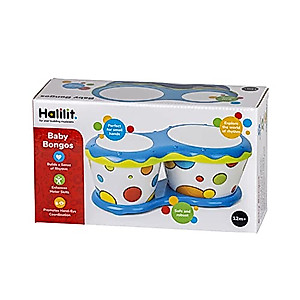 Edushape Baby Bongo Set (Color may vary) , 10x5.75x3.75 Inch (Pack of 1)