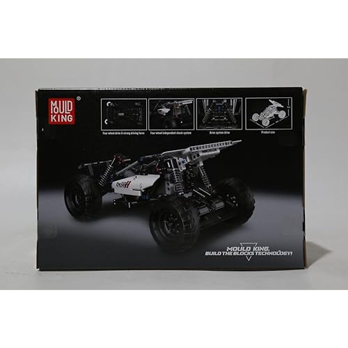 Mould King 18001 Desert Racing Building Kit, Remote Control Off-Road Buggy Racer Car Toy Building Blocks Set, for Kids Age 8+ (394 Pieces)