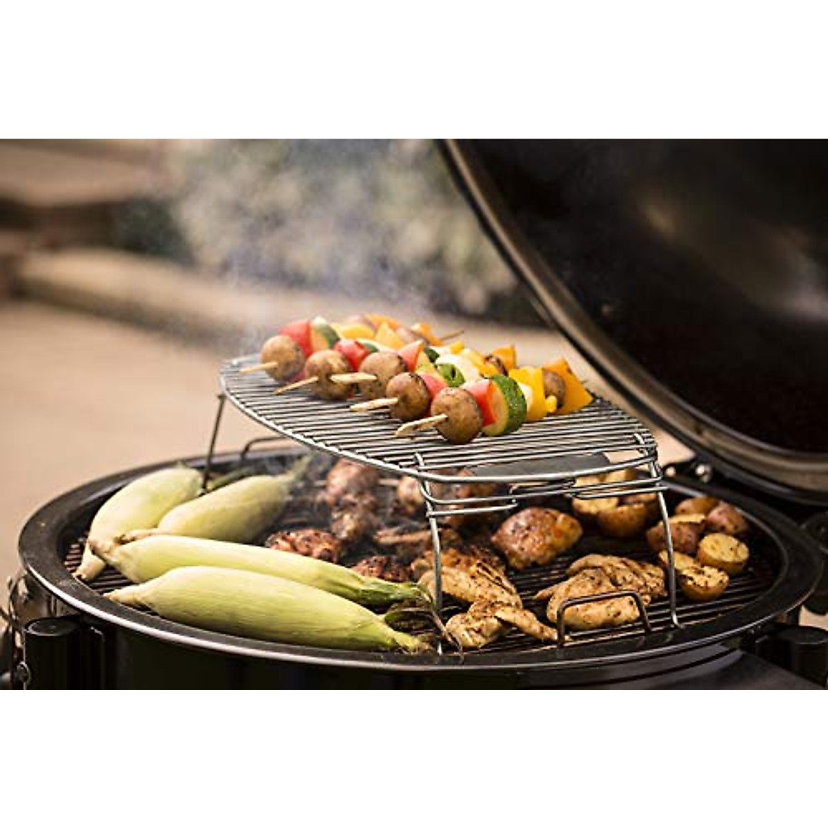 Weber Stephen Products 22" x 12" Expansion Grilling Rack, Multicolor