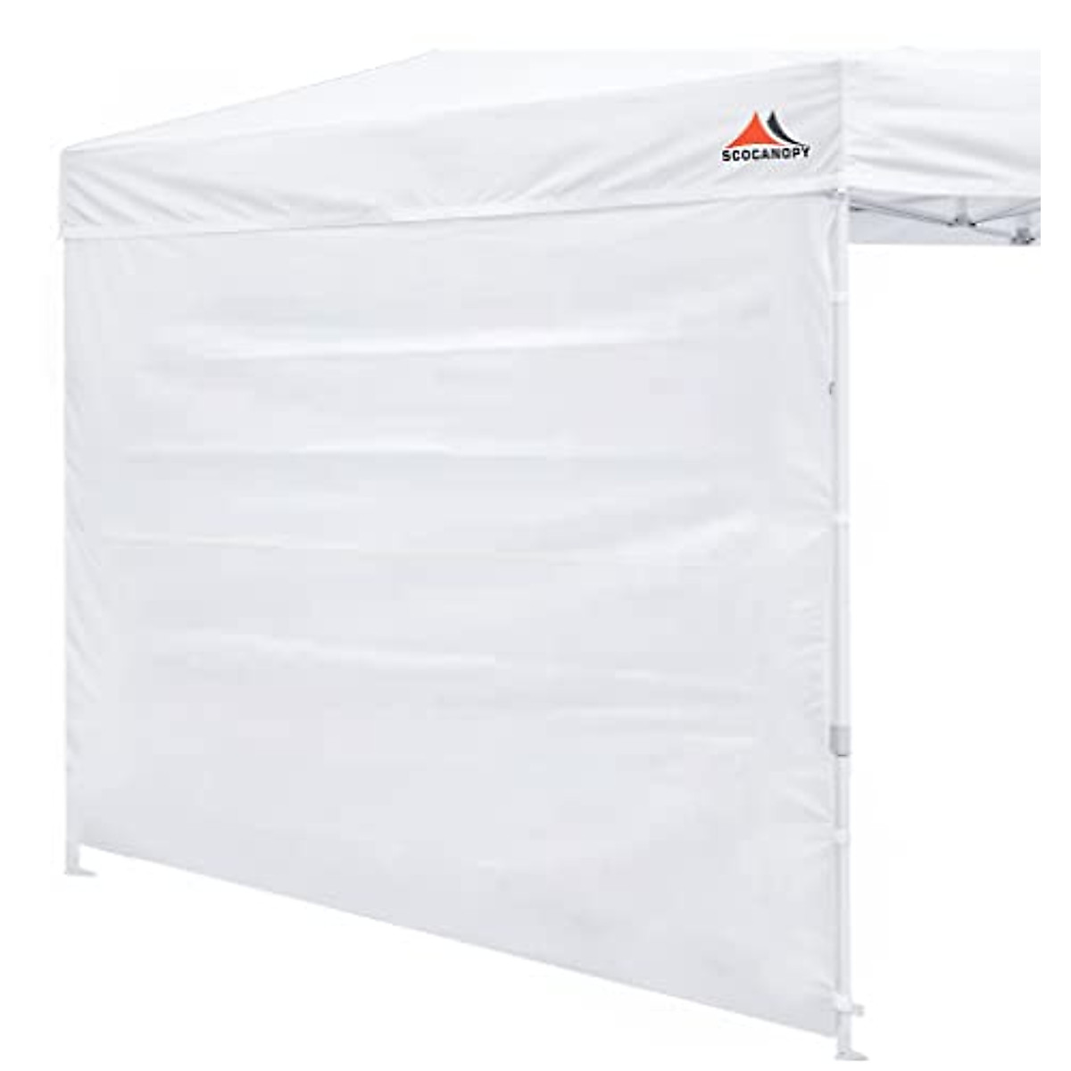SCOCANOPY SideWall for 10x10 Pop Up Canopy Frame, 1 Pack SunWall Only,White