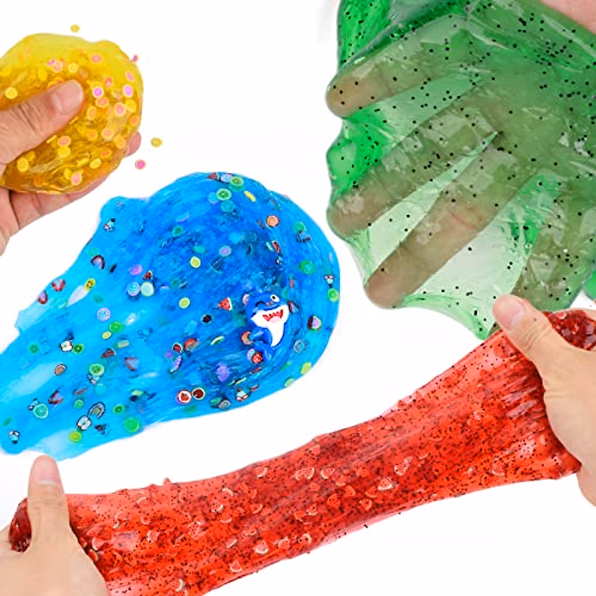 8 Pack Clear Slime Kit Crystal Clear Slime Set for Kids Clear Slime Party Favors Watermelon Clear Slime Kit for Girls 10-12 Soft Jelly Clear Slime Pack for Girls Boys