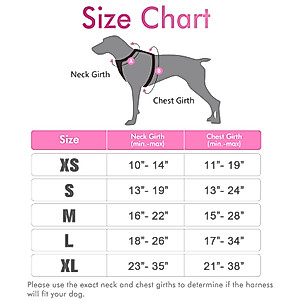 rabbitgoo No-Pull Pet Harness with 2 Leash Clips, Adjustable Soft Padded, Reflective No-Choke Pet Oxford Vest with Easy Control Handle for Large Dogs, Pink, L