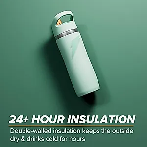 Gatorade 'Overtime' 22oz Stainless Steel Water Bottle, Straw Cap, Coral