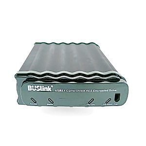 BUSlink CSE-20TG2C CipherShield 256-bit AES USB-C/eSATA FIPS 140-2 Level 2 HIPAA USB 3.2 Gen 2 Hardware Encrypted External Desktop Hard Drive (20TB)